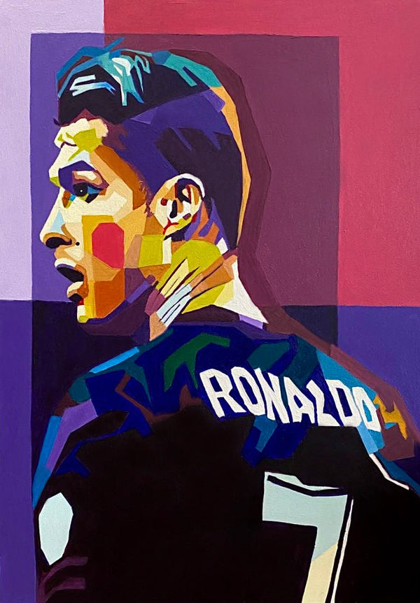 Pop Art Ronaldo | Acrylic Painting | Bumiya Gallery